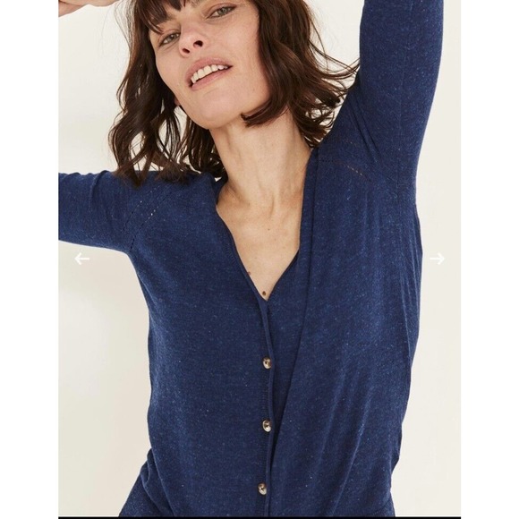 Fat Face | Sweaters | Fat Face Womens Rose Cardigan 34 Sleeve Sweater ...